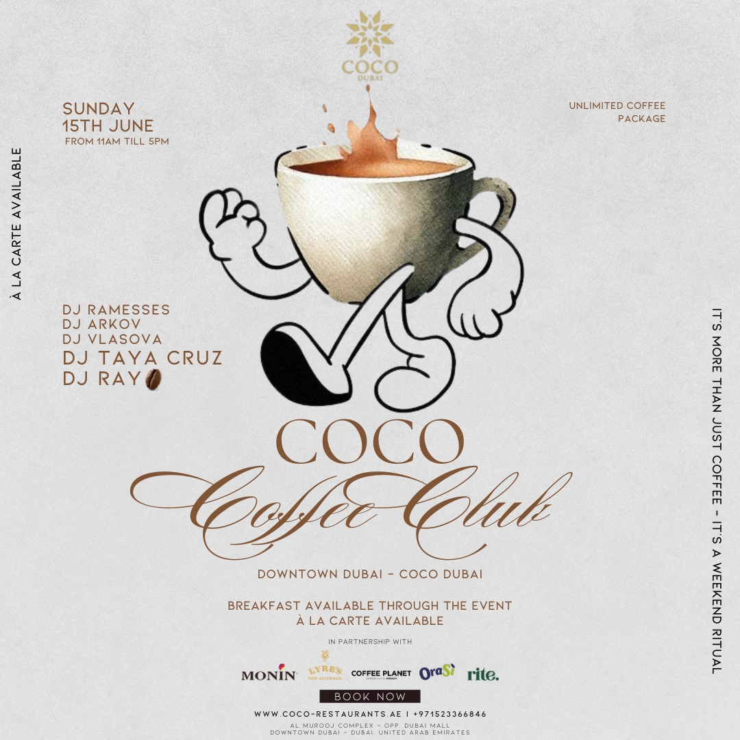 What’s On | COCO Grill & Lounge - Dubai
